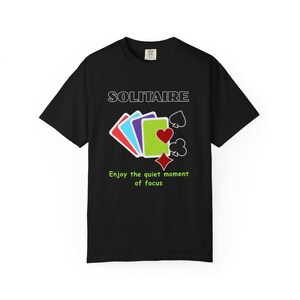 Solitaire Cards Graphic T-shirt | Playing Cards, Hearts & Clubs, Calm ...