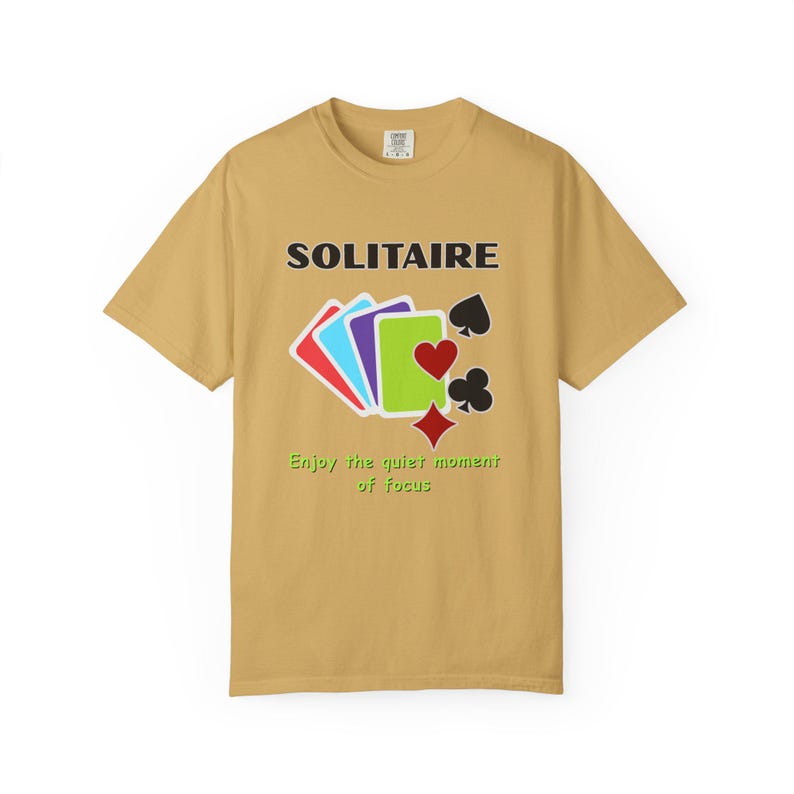 Solitaire Cards Graphic T-shirt | Playing Cards, Hearts & Clubs, Calm ...