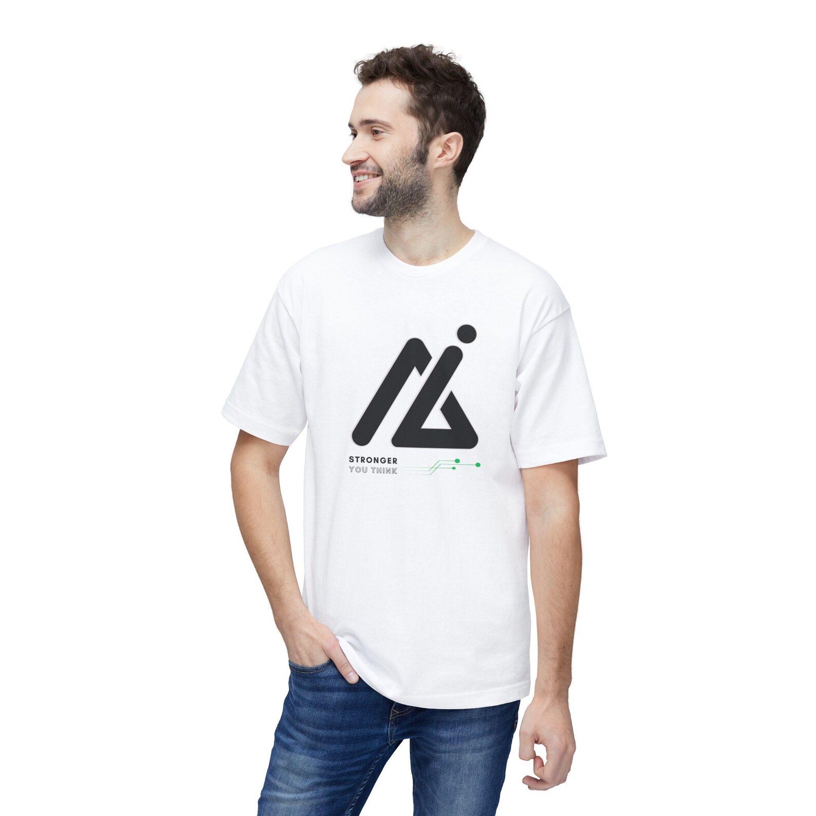 AI Stronger Than You Think T-shirt: Futuristic Tech Graphic Tee - Etsy