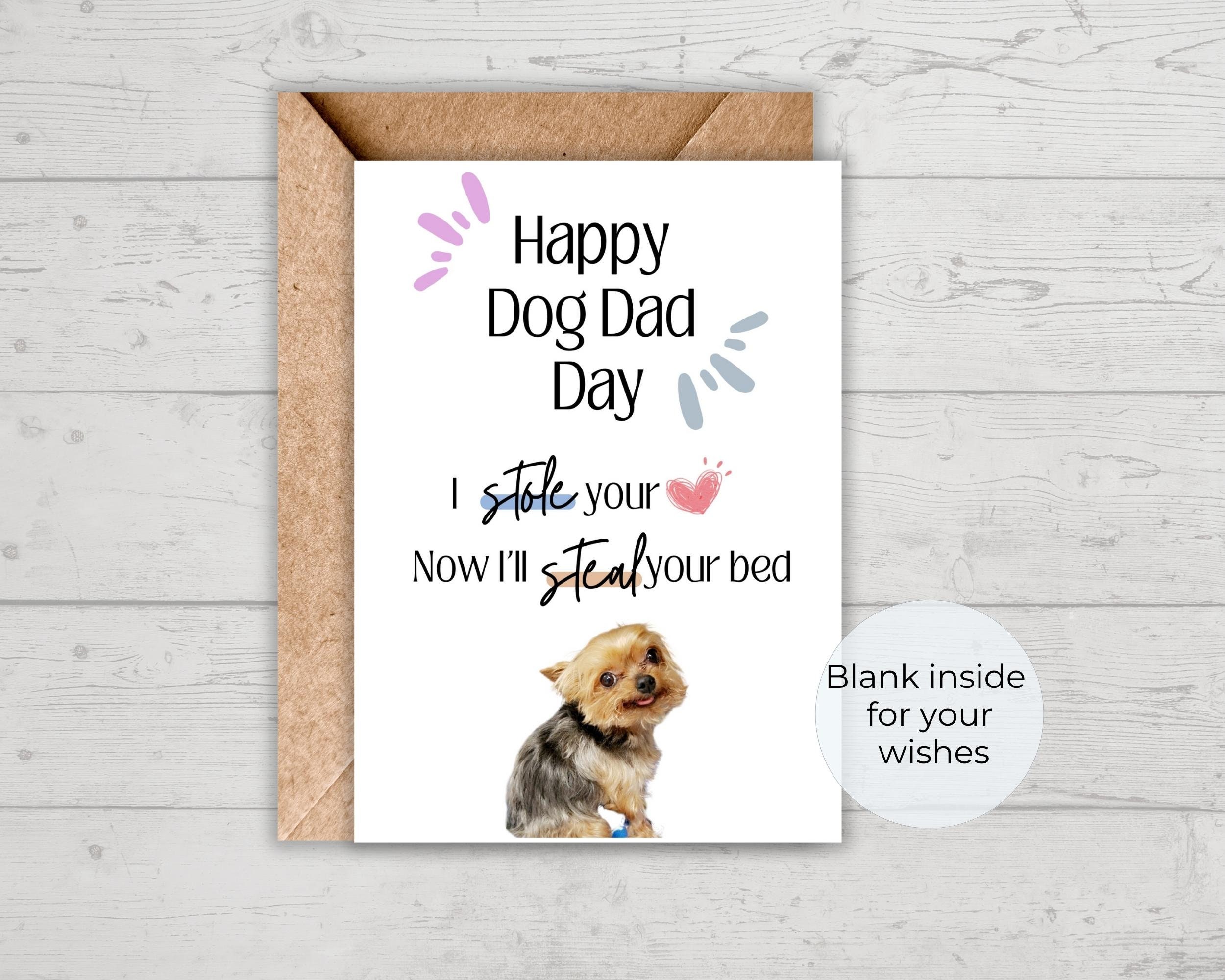 Funny Fathers Day Card From the Dog Dad Card for Cat Dad Gift - Etsy