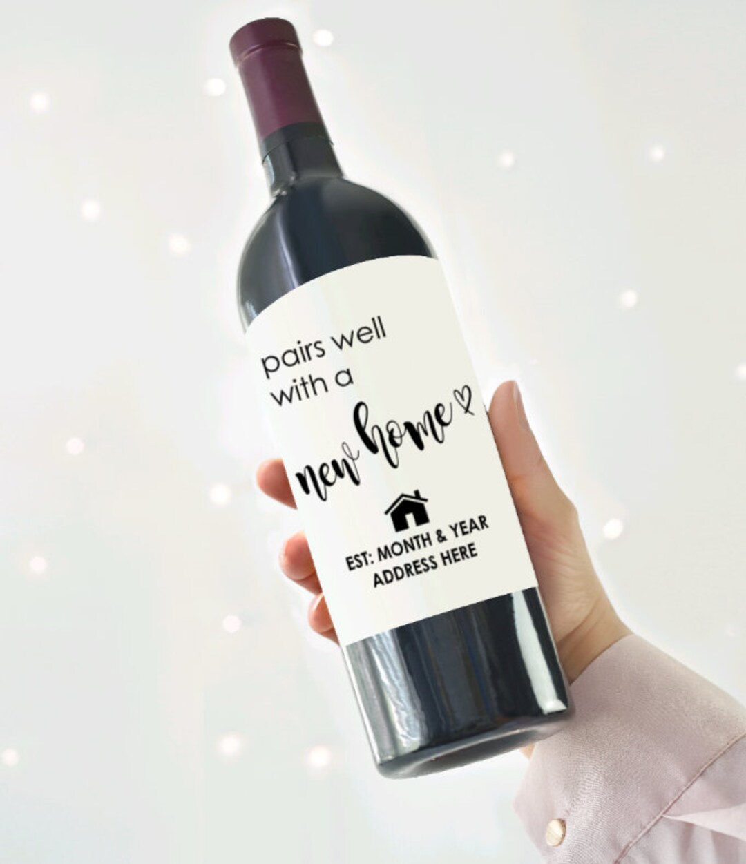 New Home Wine Label Housewarming Gift New Home Gift House Wine New ...
