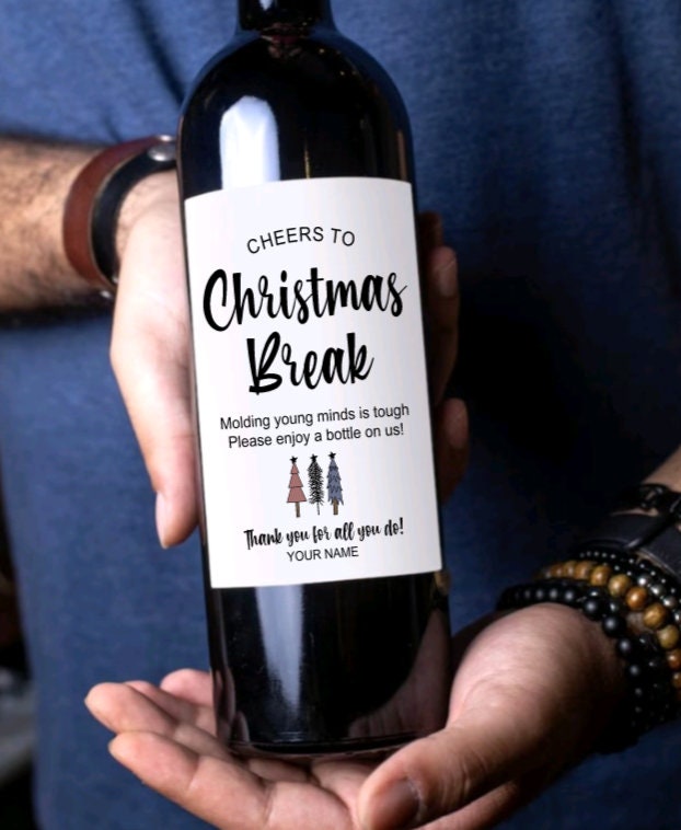 Teacher Wine Label Teacher Appreciation Gift Teacher Gift - Etsy