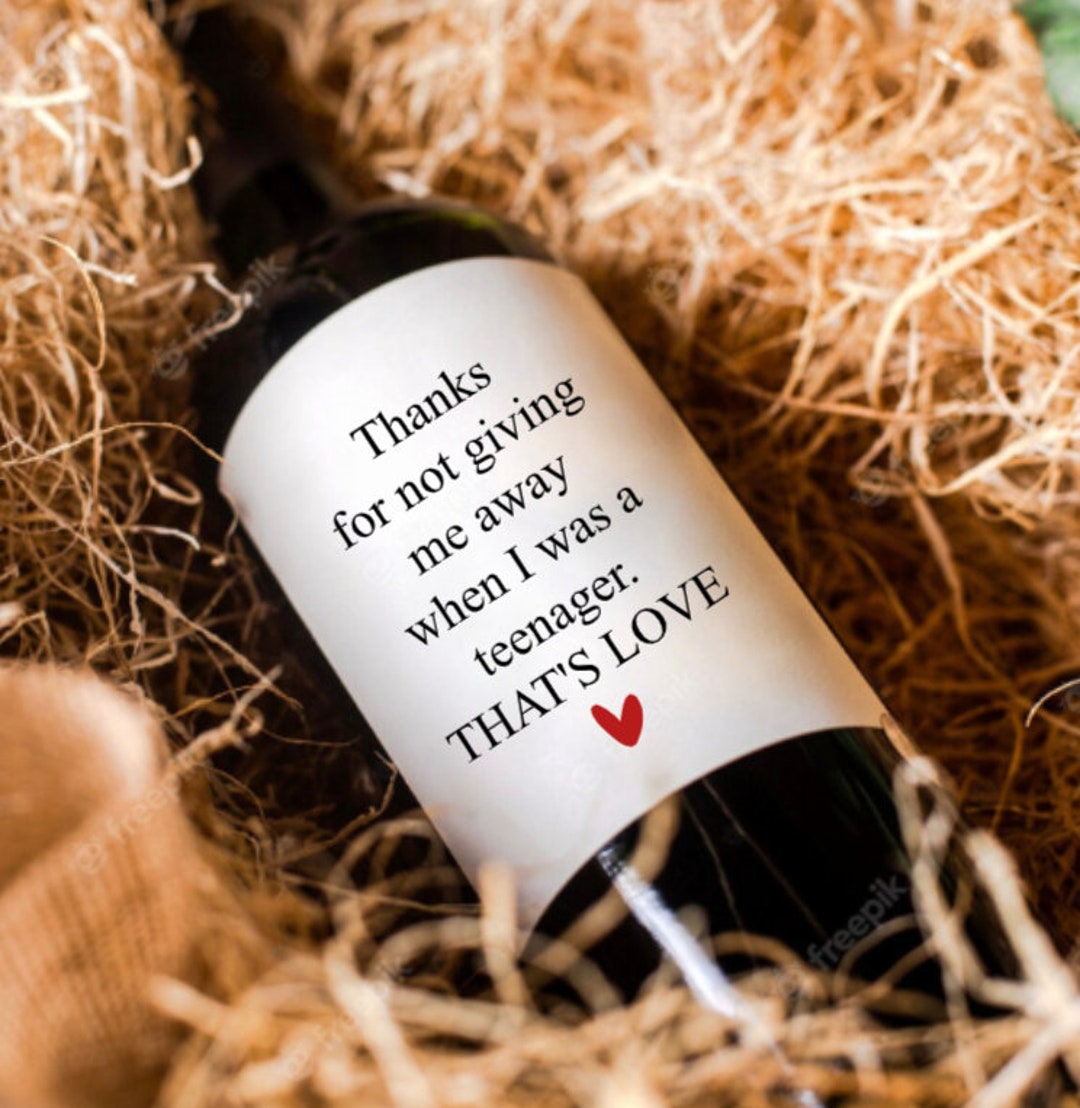 Mothers Day Wine Label Mothers Day Gift for Mom Funny Wine Label ...