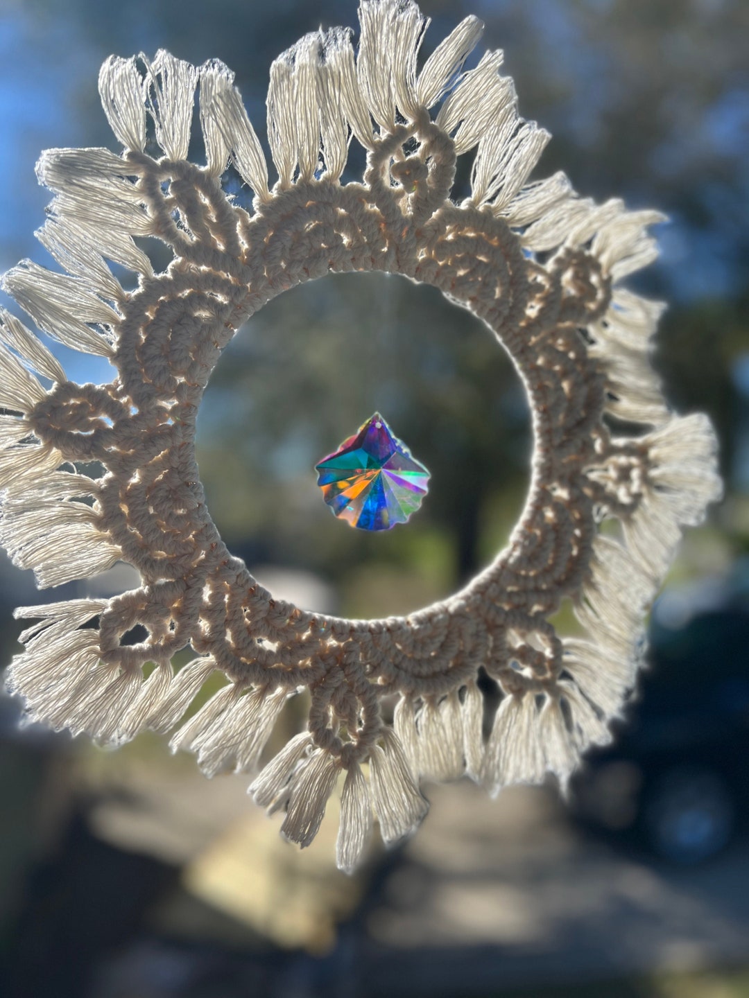 Macrame Suncatcher - Etsy