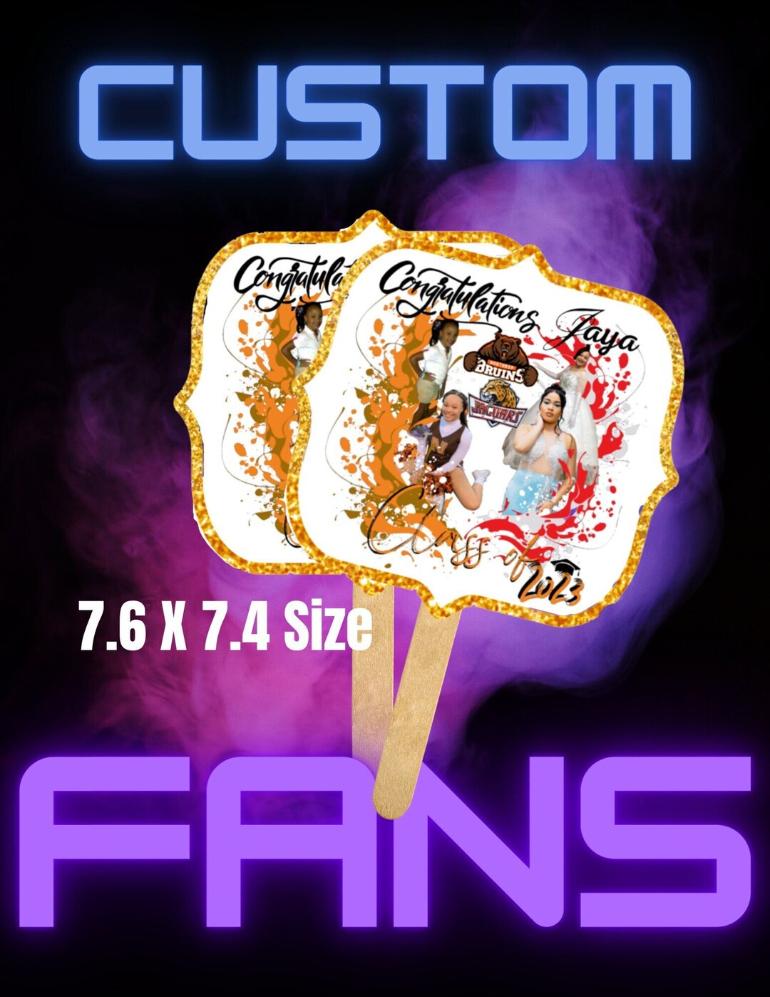 Custom Fans - Etsy