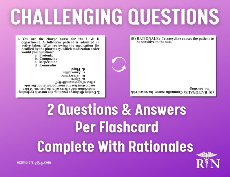 NCLEX Flash Cards Prep and Study Plan | 300 Q&A + 4 Cheat Sheets > Head ...