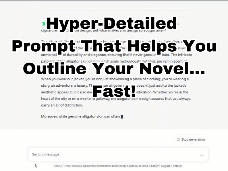Novel Outline Generator for Chatgpt and Claude AI | Novel Writing Help ...