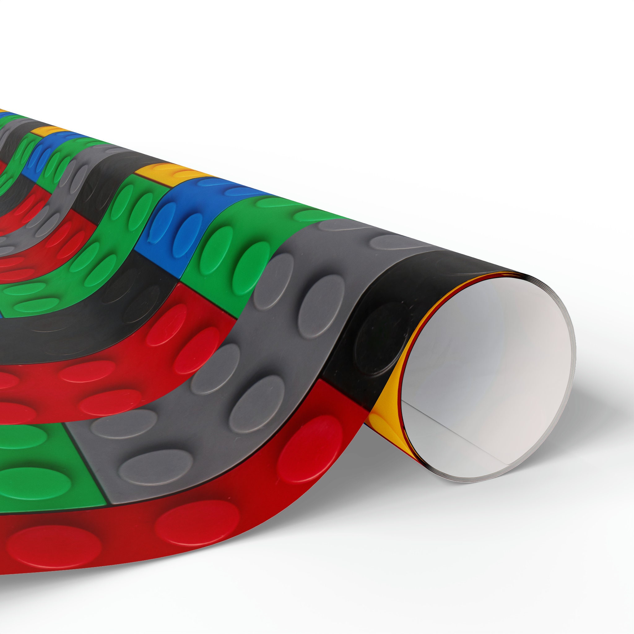 Puzzle Pieces Wrapping Paper, Building Blocks, Fun Birthday Gift Wrap ...