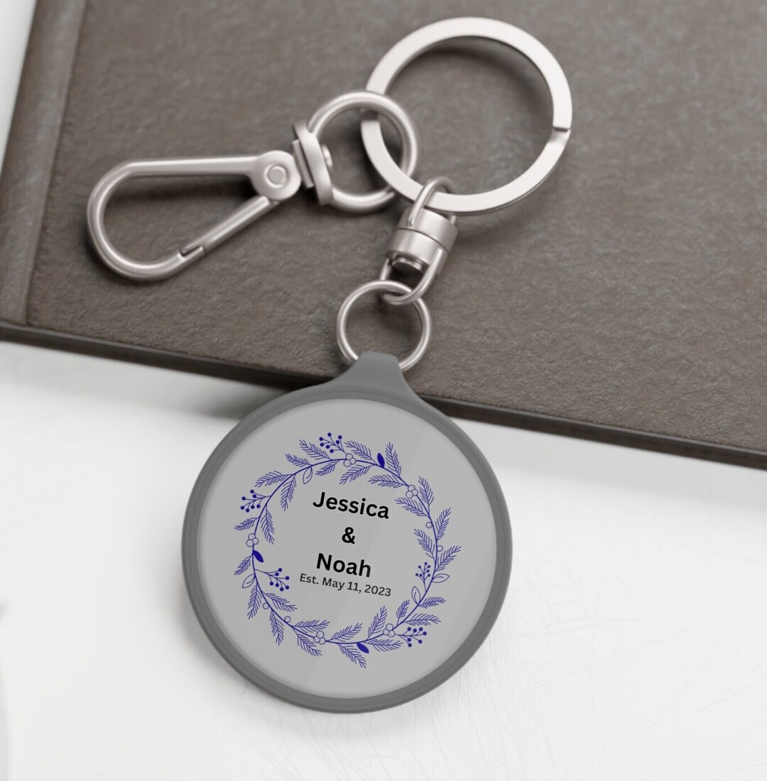 Customized Names Keychain, Personalized Gift Keyring Tag, Wedding Gift ...