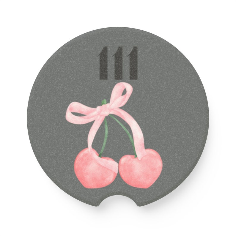 Angel Numbers 111 Cute Pink Bow Cherries Coquette Love Shack Soapstone ...