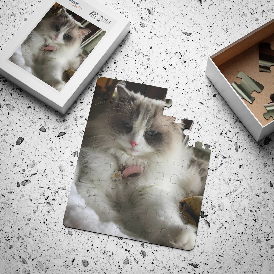 Cute Cat Kitten Rag Doll Kids' Puzzle 30-piece - Etsy