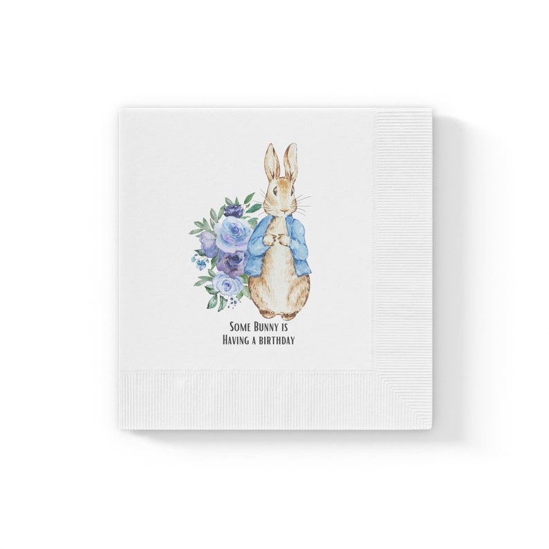 Beatrix Potter Peter Rabbit Some Bunny's Having a Birthday Napkins Baby ...