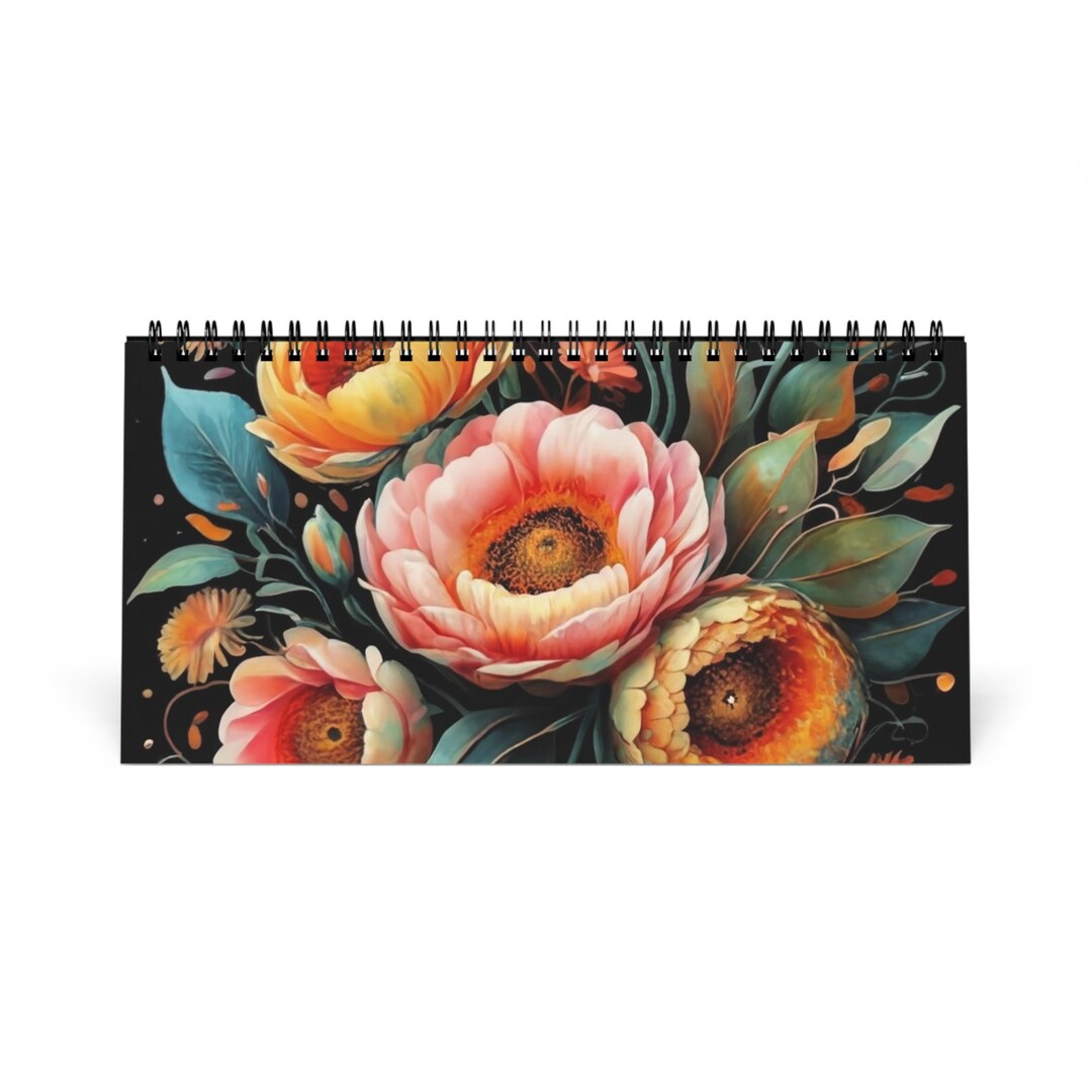 Floral Design Scene Desk Calendar, Mother's Day Gift, Birthday Gift ...