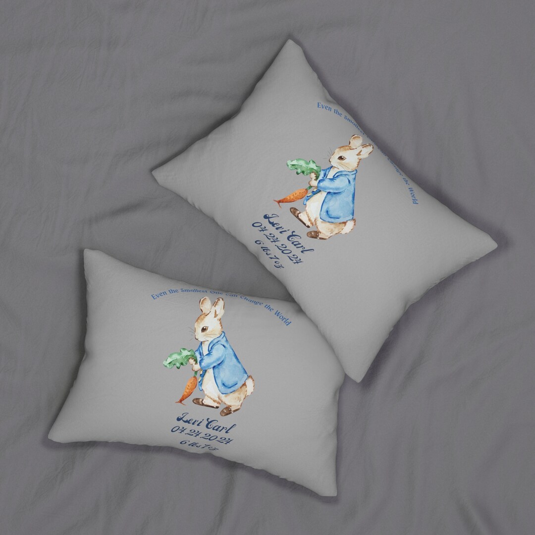 Beatrix Potter Peter Rabbit Custom Name and Birth Stats Baby Nursery ...