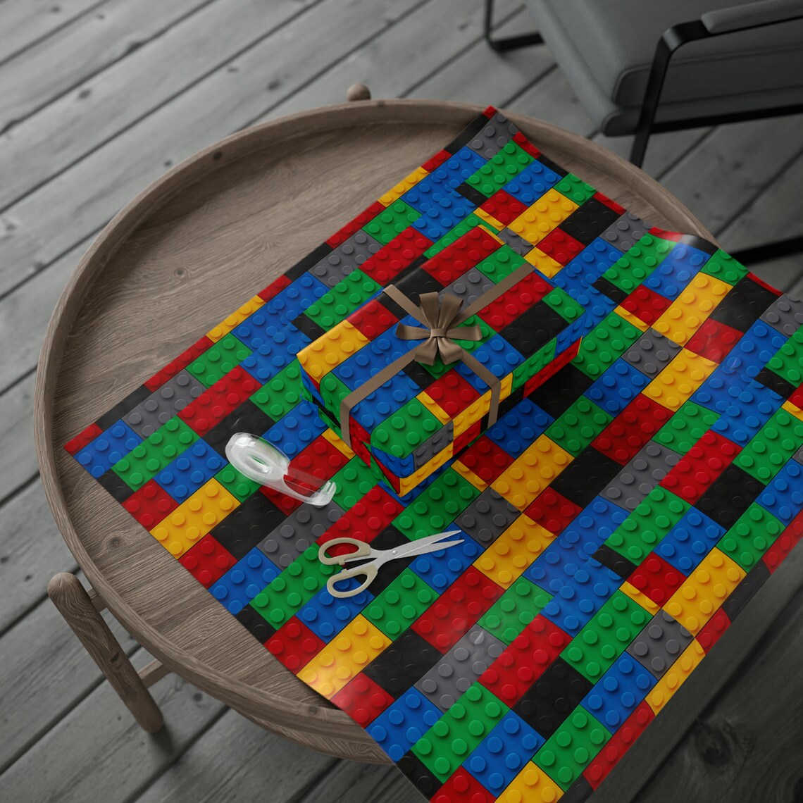 Building Blocks Wrapping Paper: Fun Birthday Gift Wrap - Etsy
