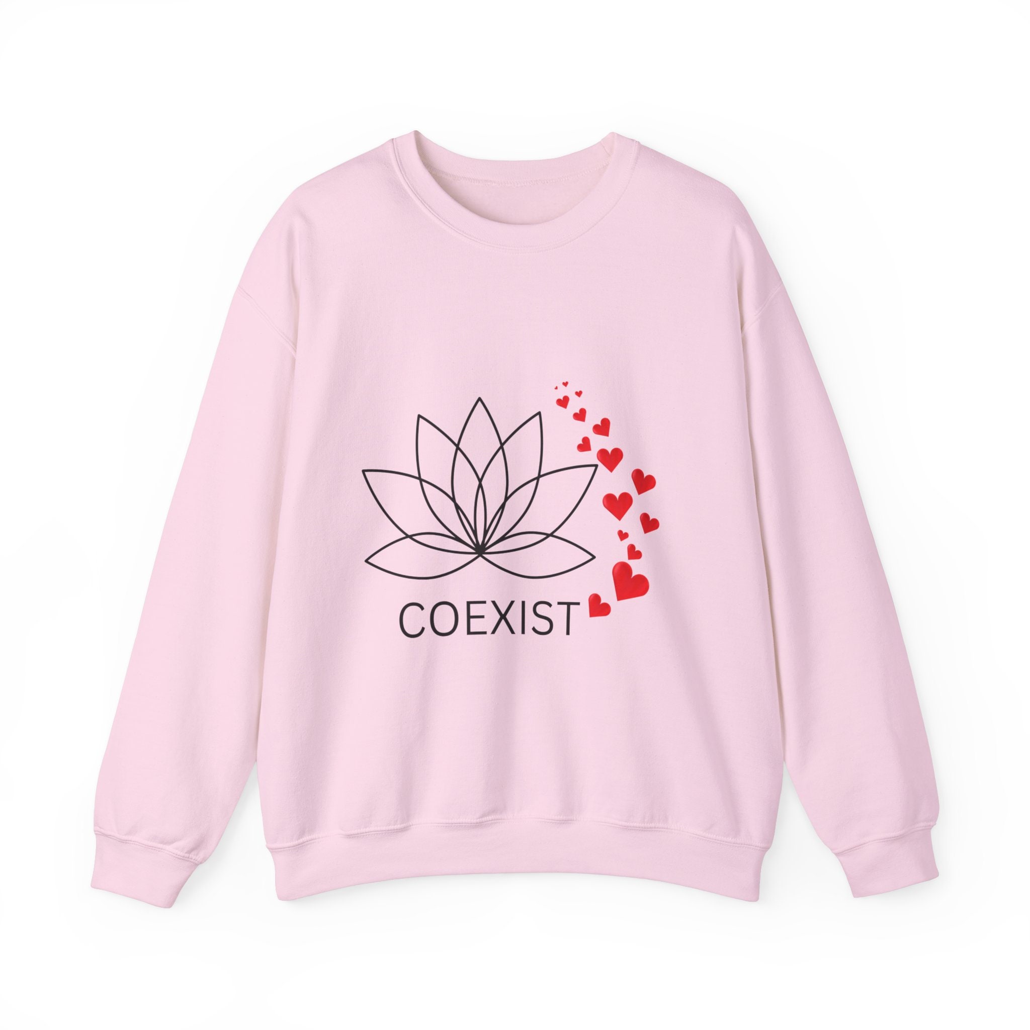 COEXIST Heart, Unity Floral Jewish Love, Understanding, Support Top ...