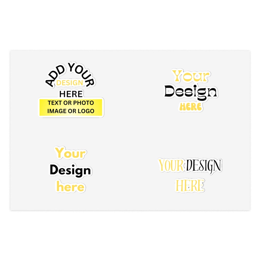 Custom Vinyl Sticker Sheet Bundle: Personalized With Logo or Image - Etsy
