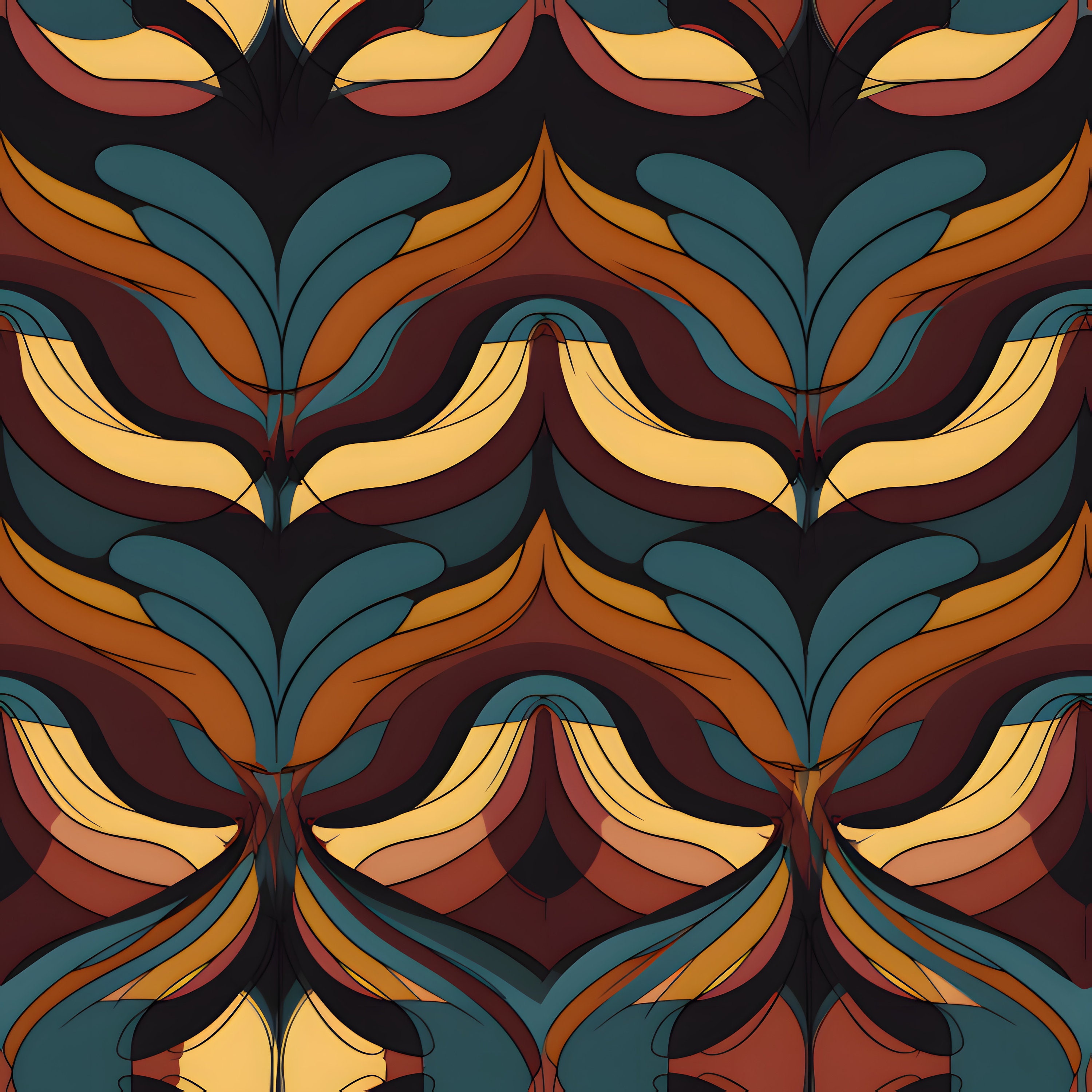 Southwest Color Patterns, Cubist Triangles, Gosper Curves, Circles ...