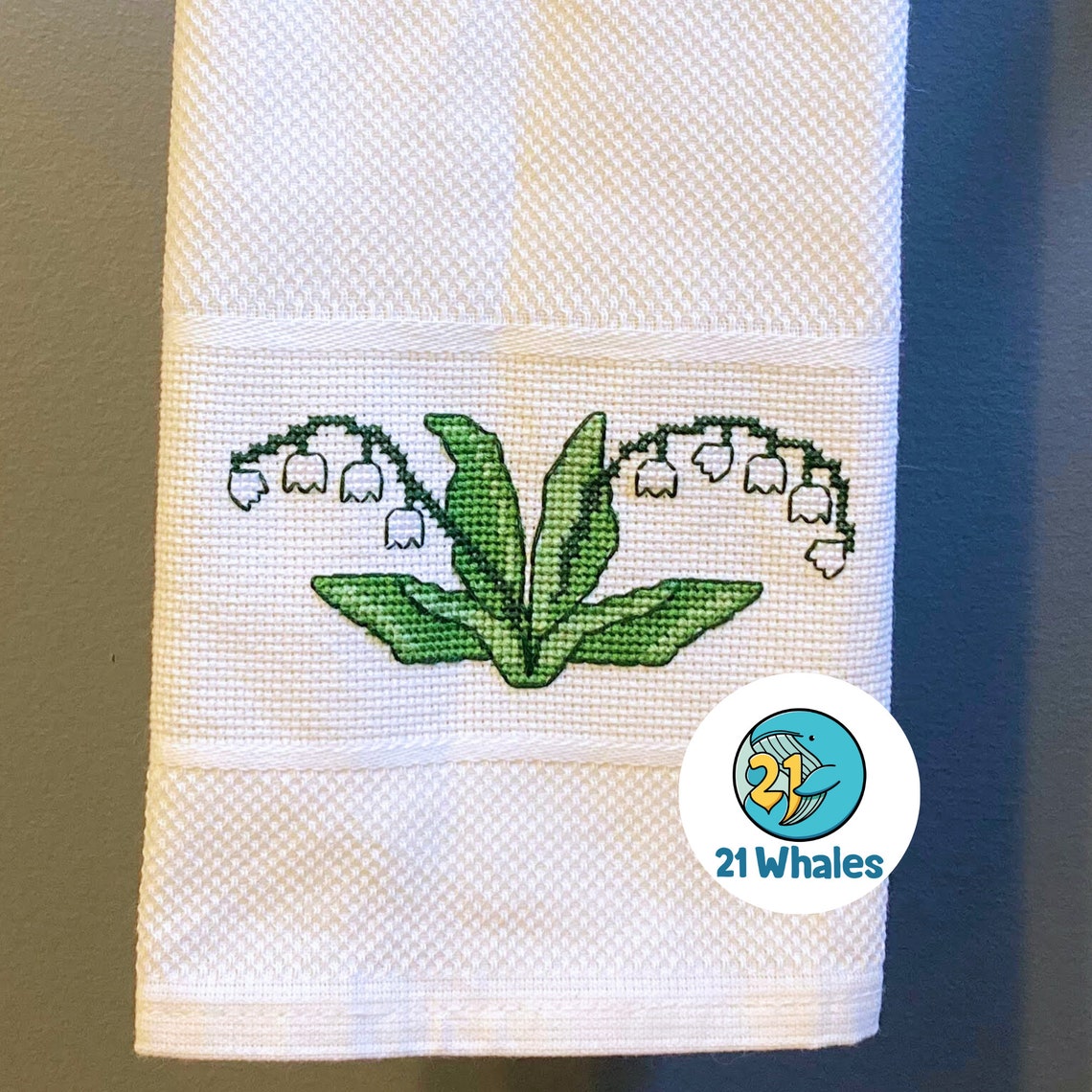 Lily of the Valley Cross Stitch Pattern | Simple Modern Xstitch ...