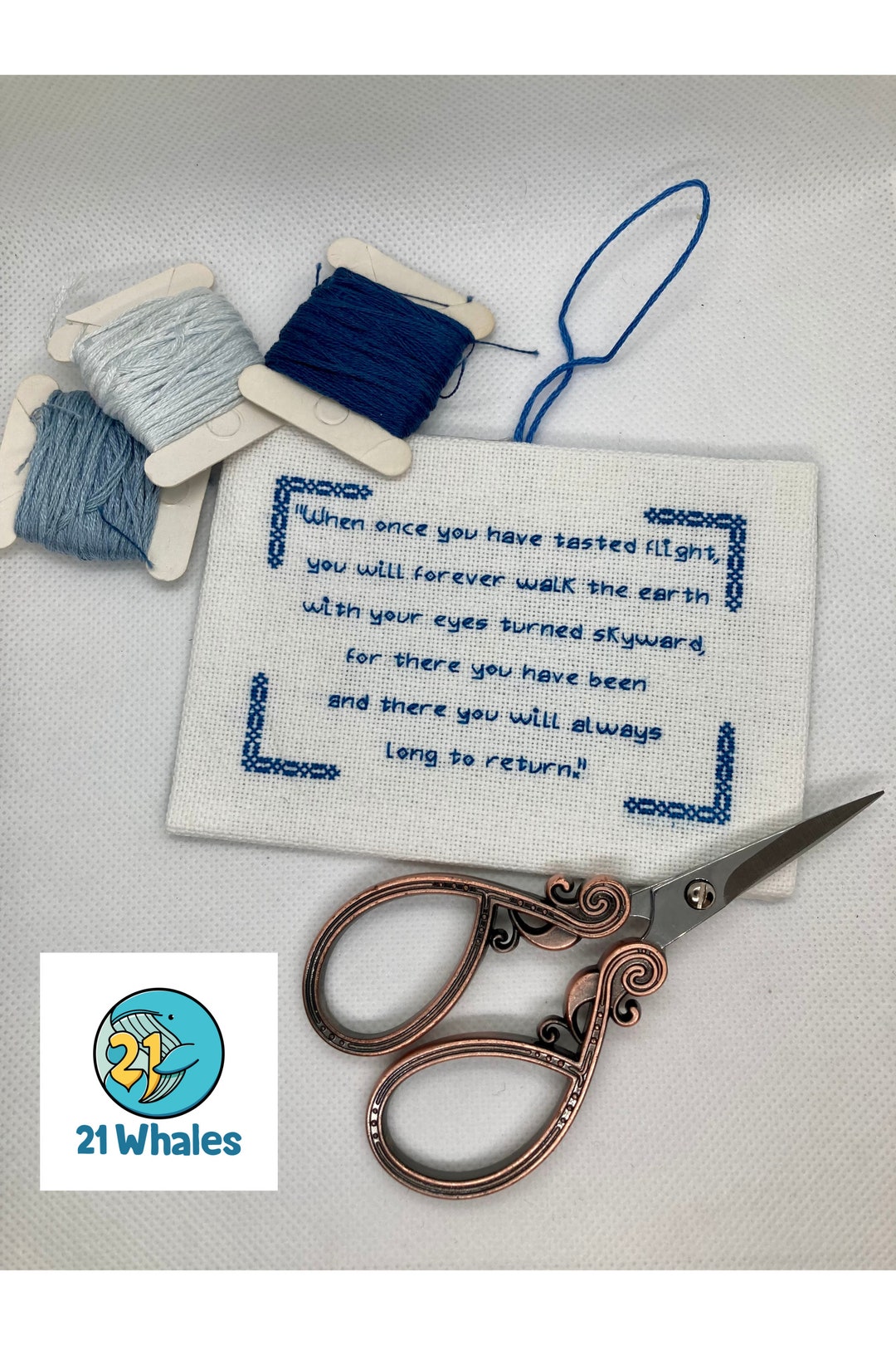 Flight Pilot Quote Cross Stitch Pattern: Easy Modern Xstitch (PDF ...