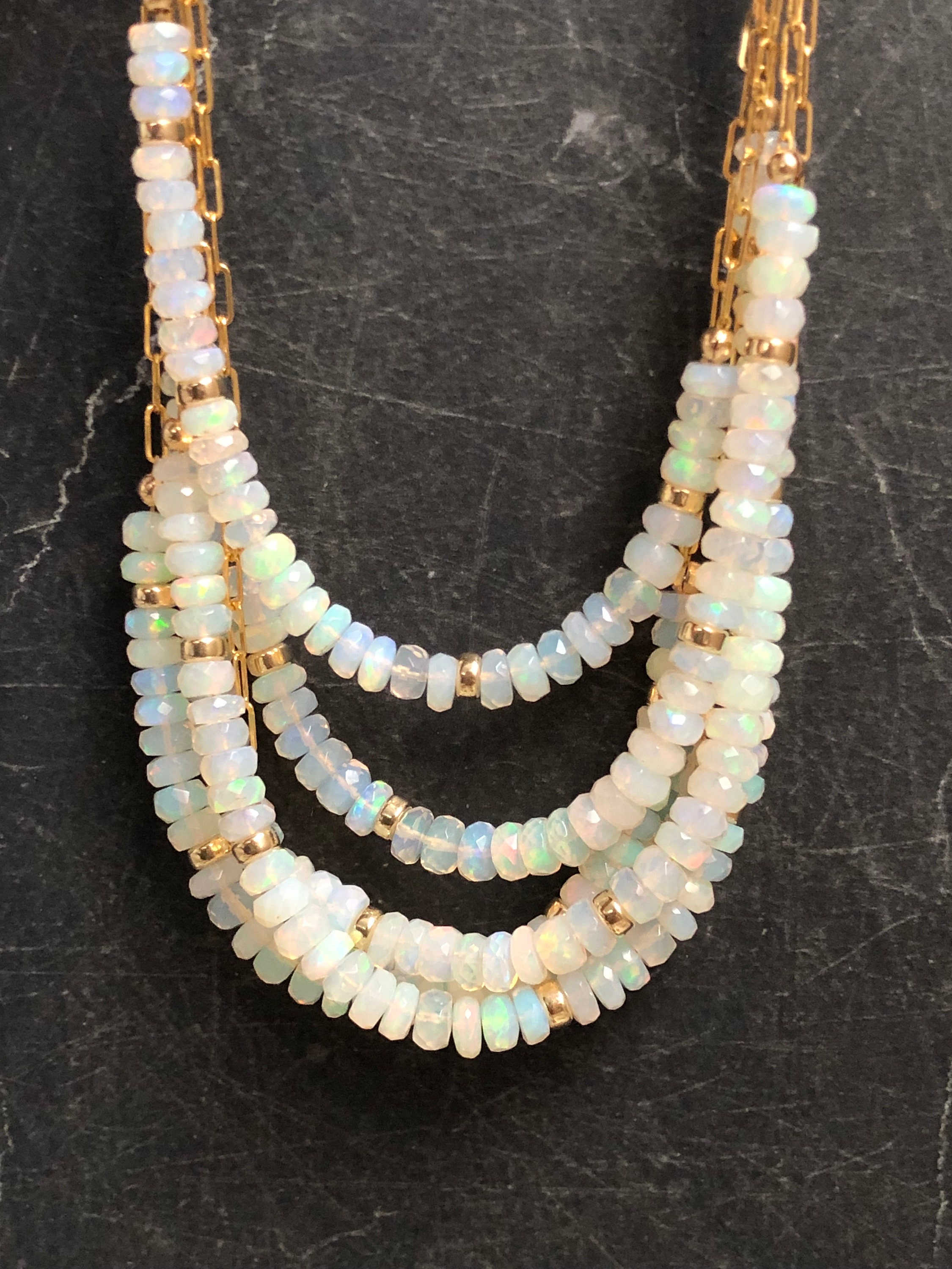 AAA Ethiopian Welo Opal Necklace Opal Jewelry for Women, October ...