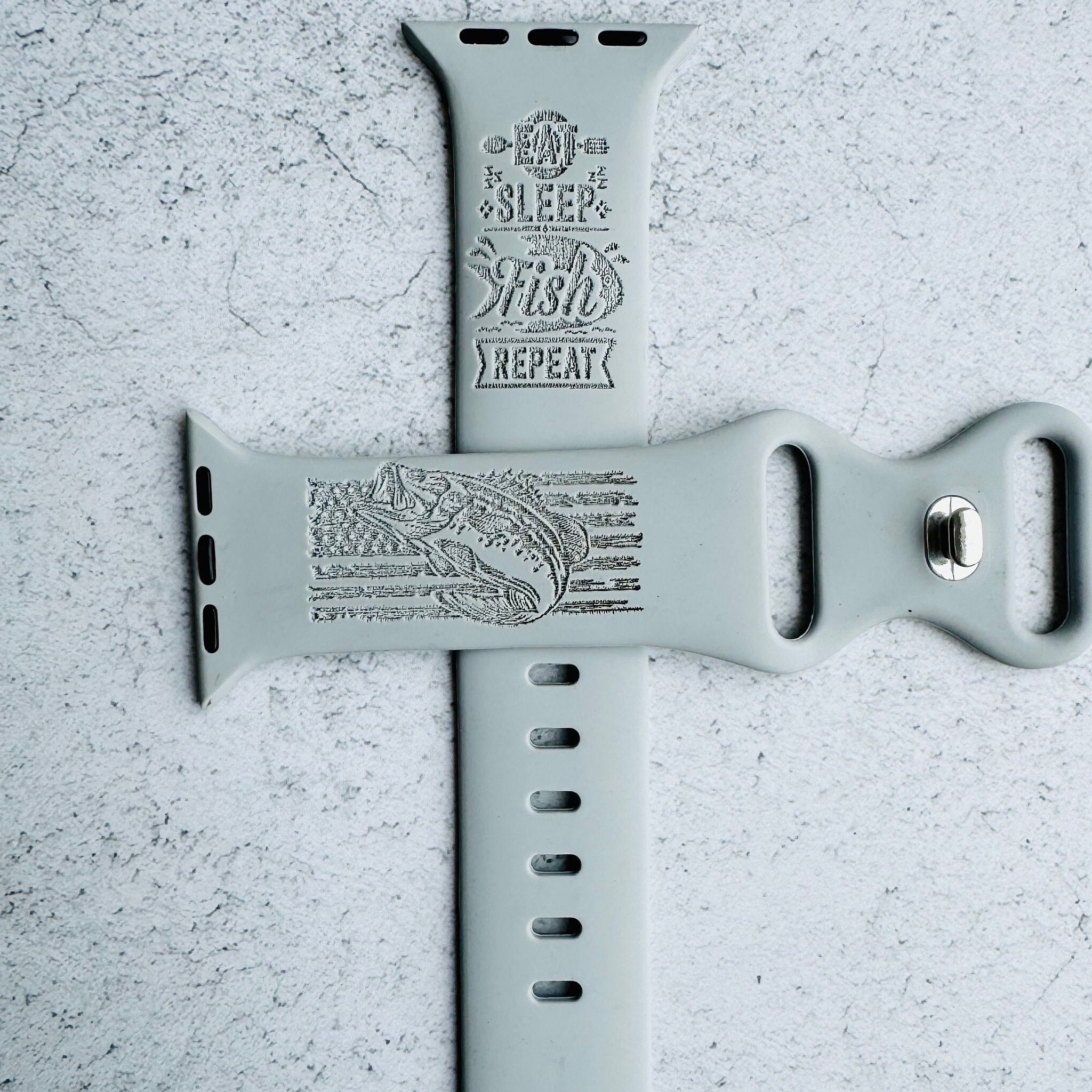 Fishing Engraved Apple Watch Band: Gift for Fishermen - Etsy