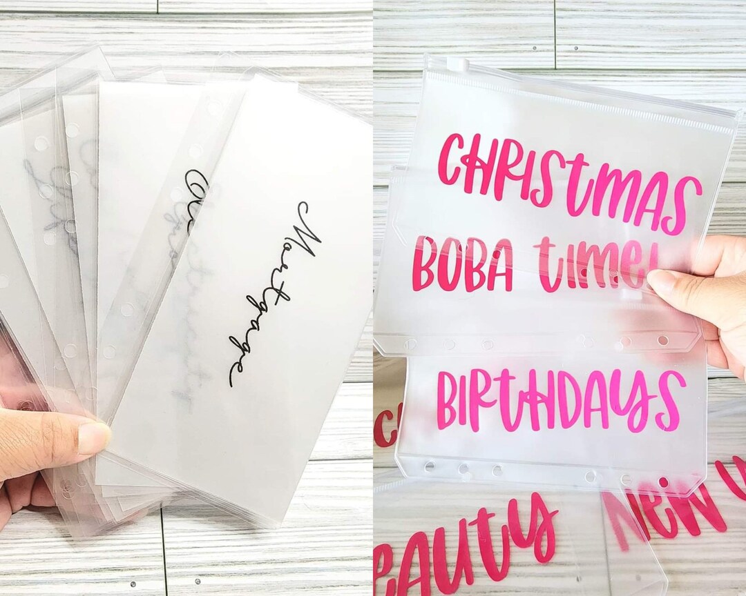 Fancy Vellum Cash Saving Envelopes or Cash Zipper Envelopes - Etsy