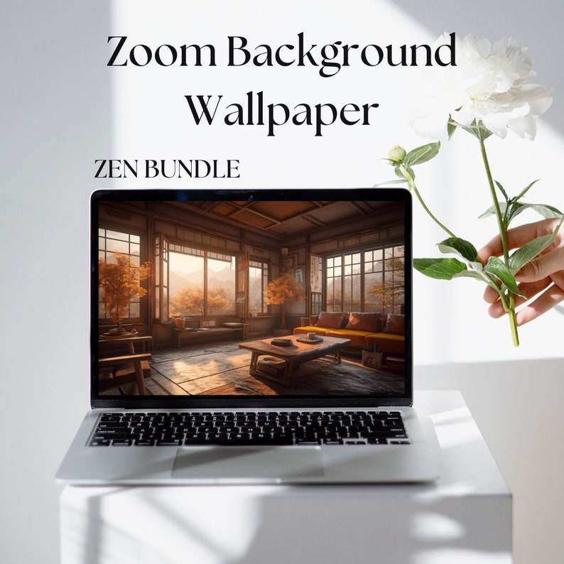 Zoom Background Bundle 4 Zen, Art Deco, Garden, Abstract, Japanese ...