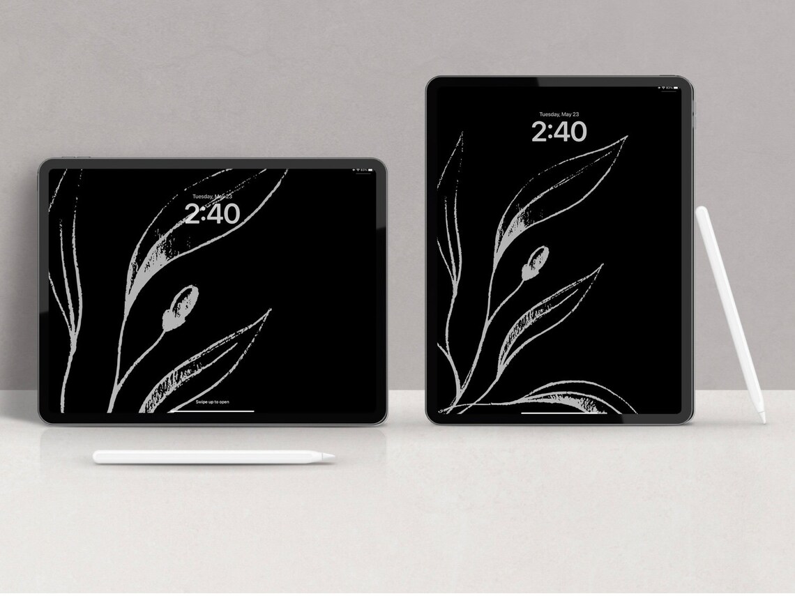 2 Neutral Boho iPad Wallpapers | Dark Mode iPad | Simple iPad Wallpaper ...
