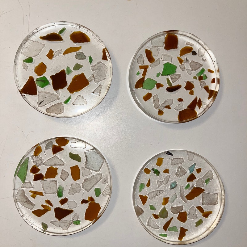 Sea Glass Coasters - Etsy