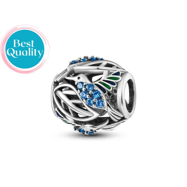 Hummingbird Pandora Charm - Etsy