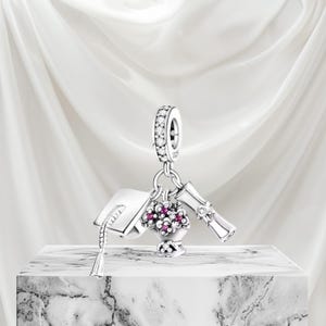 Graduation Charm for Pandora Bracelet, Pandora Fitting Graduation Charm ...