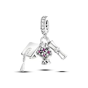 Graduation Charm for Pandora Bracelet, Pandora Fitting Graduation Charm ...