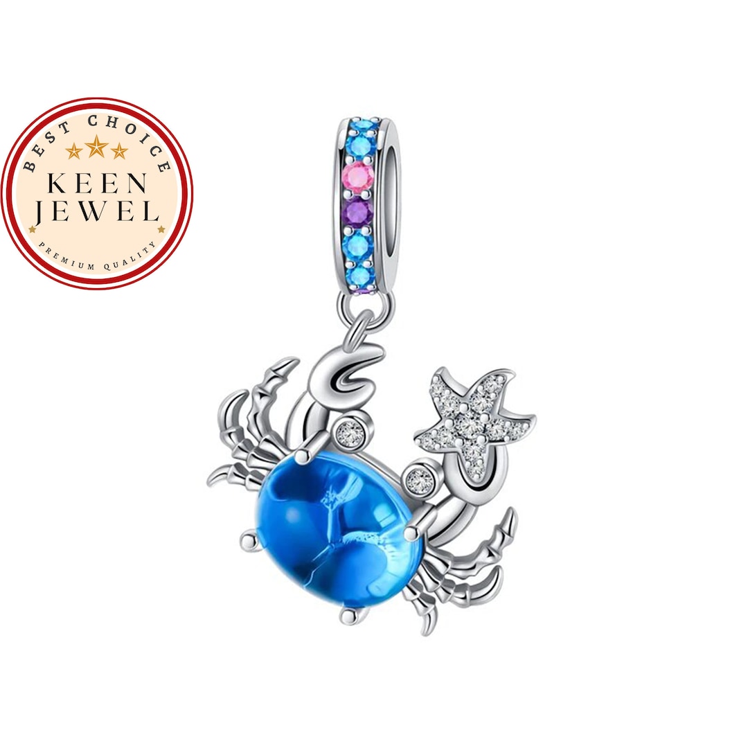 Crab Charm for Bracelet, Birthday Gifts for Her, Starfish Charm for ...