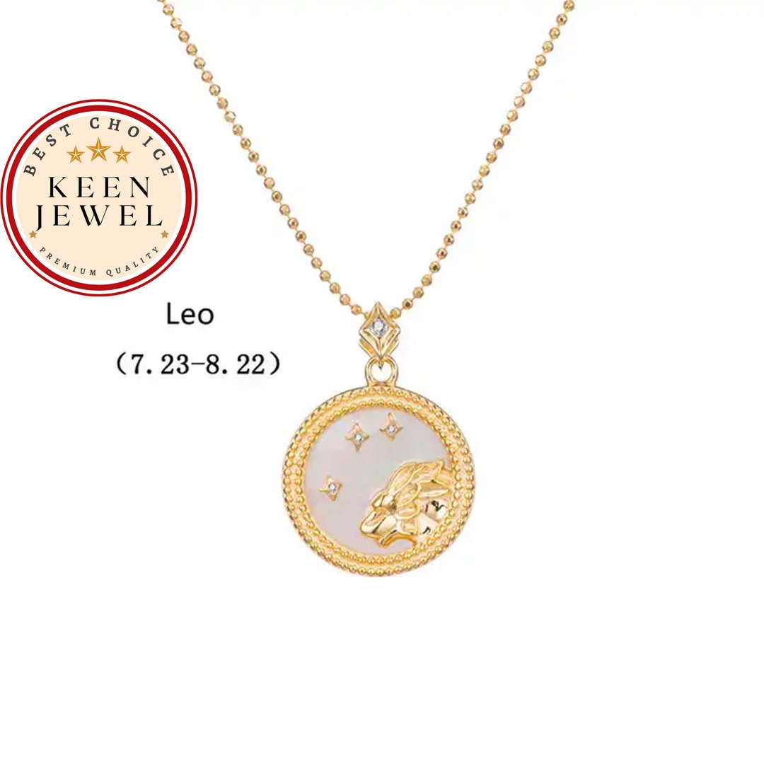 Leo Zodiac Oyster Necklace, Birthday Gifts for Her, Grandma Gifts ...