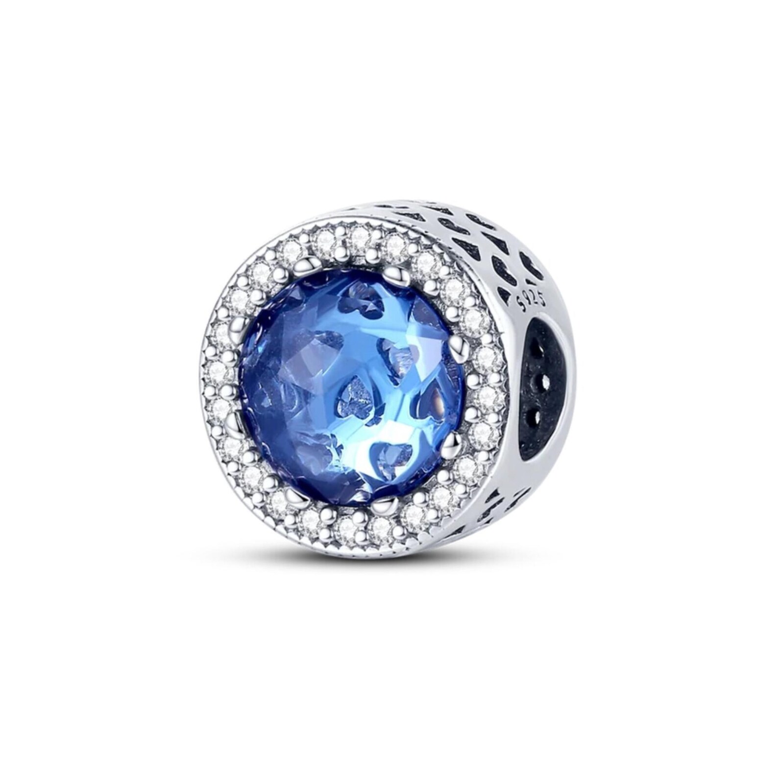 Blue Murano Glass Charm: Sterling Silver Pandora Bead - Etsy
