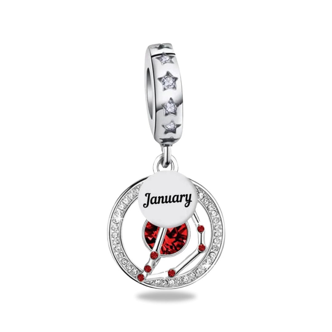 Pandora Fitting January Birthstone Charm for Bracelet, Birthday Gits ...