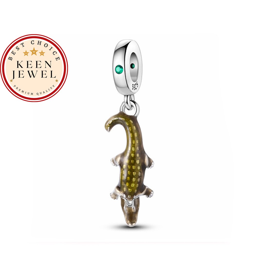 Crocodile Charm for Pandora, Pandora Fitting Crocodile Charm for ...