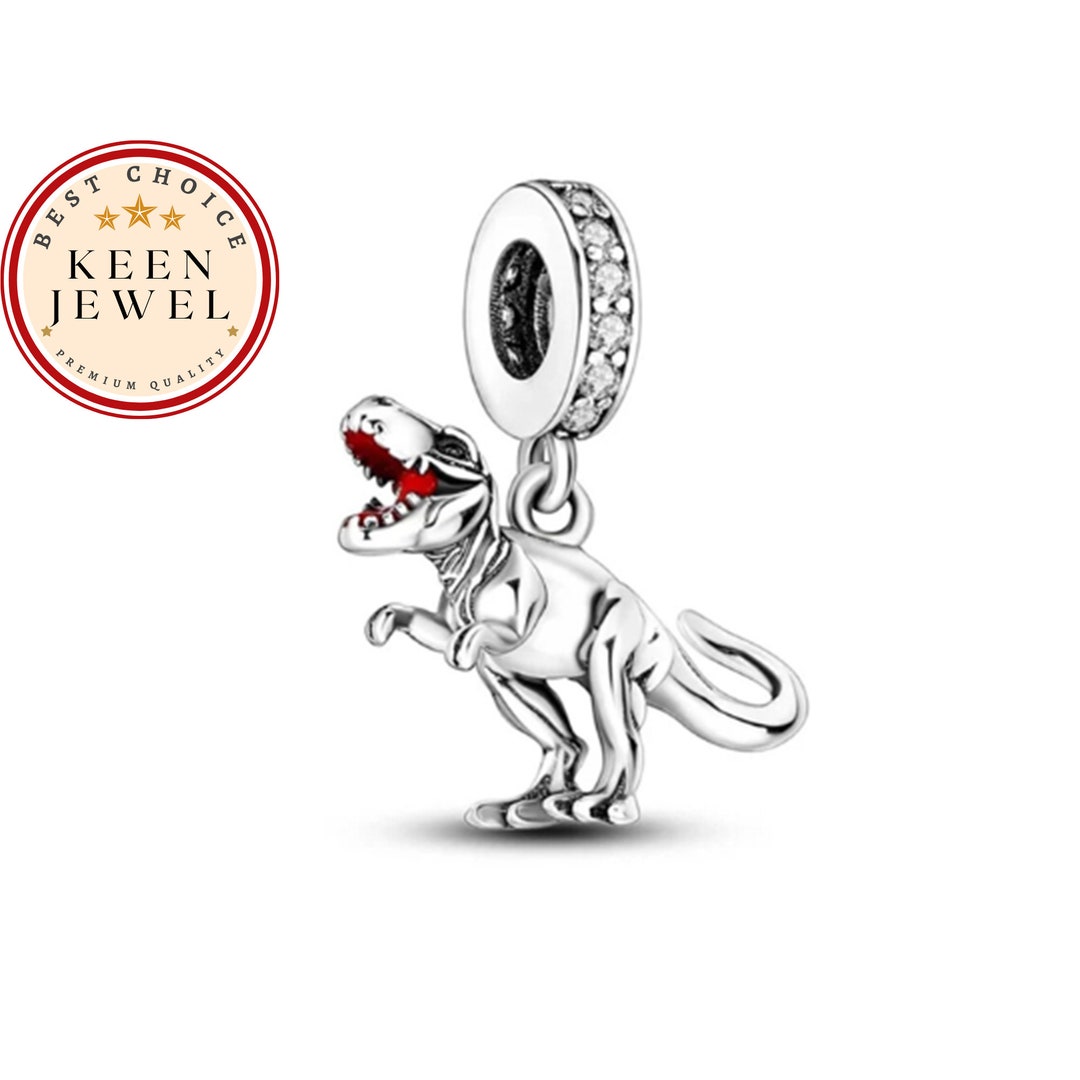 T-rex Dinosaur Charm for Pandora Bracelet, Dinosaur Charm for Pandora ...