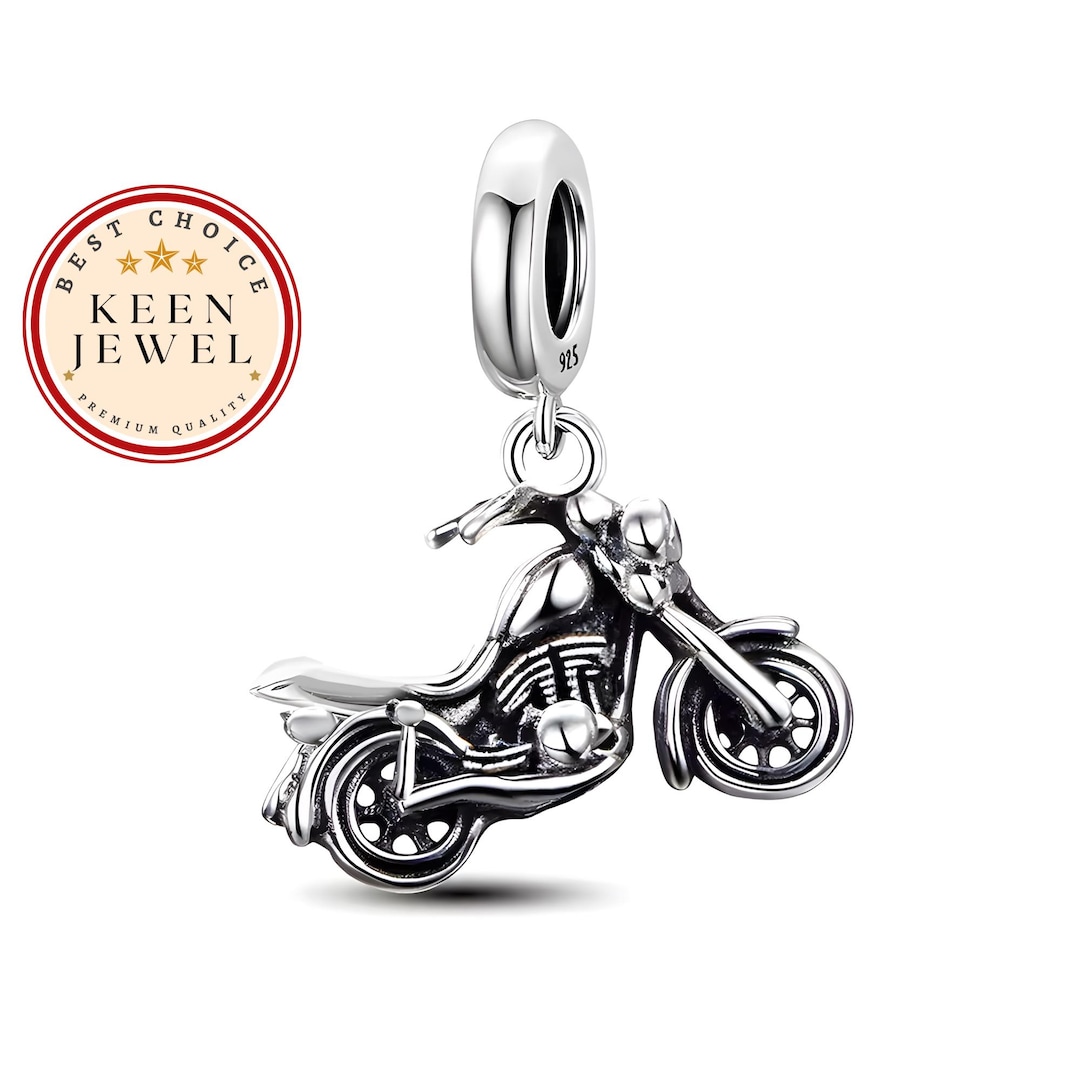 Pandora Fitting Classic Motorcycle Charm - Sterling Silver Charm for ...