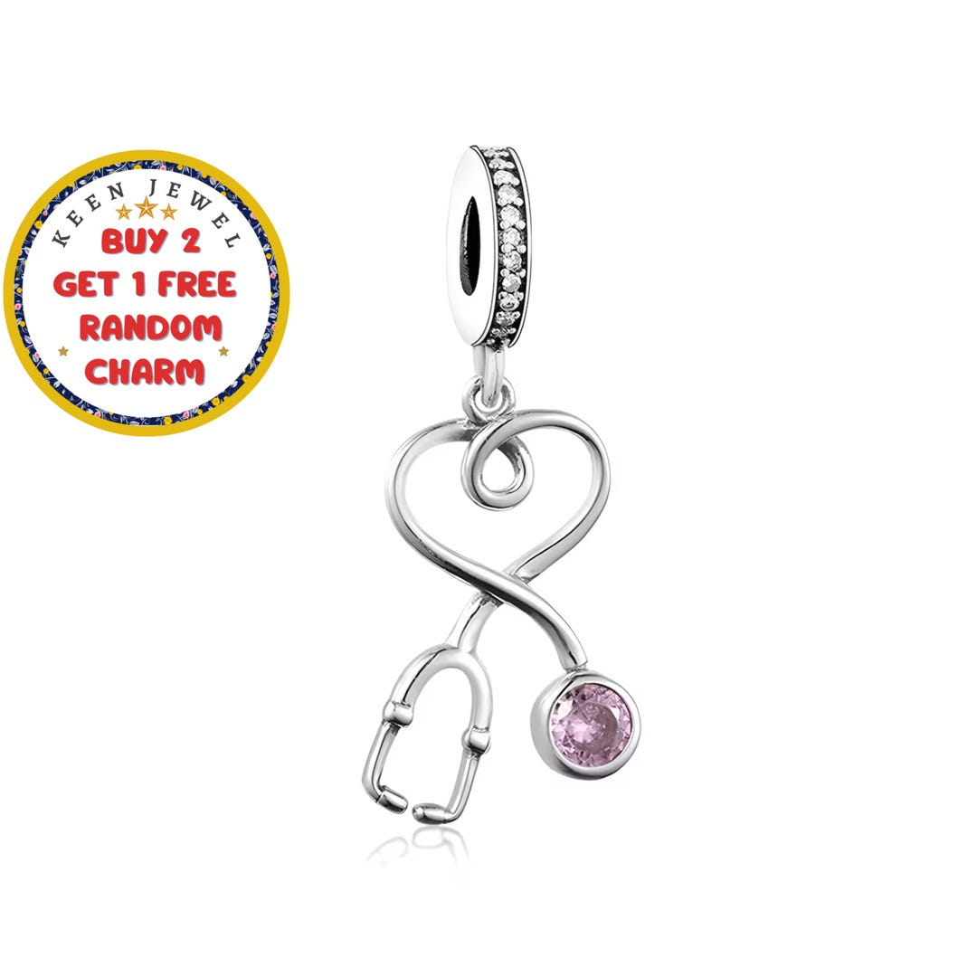 Sterling Silver Stethoscope Charm for Pandora Bracelet: Medical Gift - Etsy