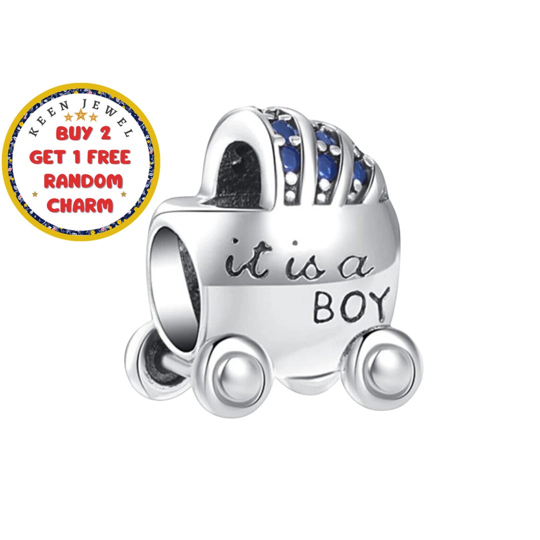 Sterling Silver 'it's A Boy' Charm for Pandora Bracelet - Etsy