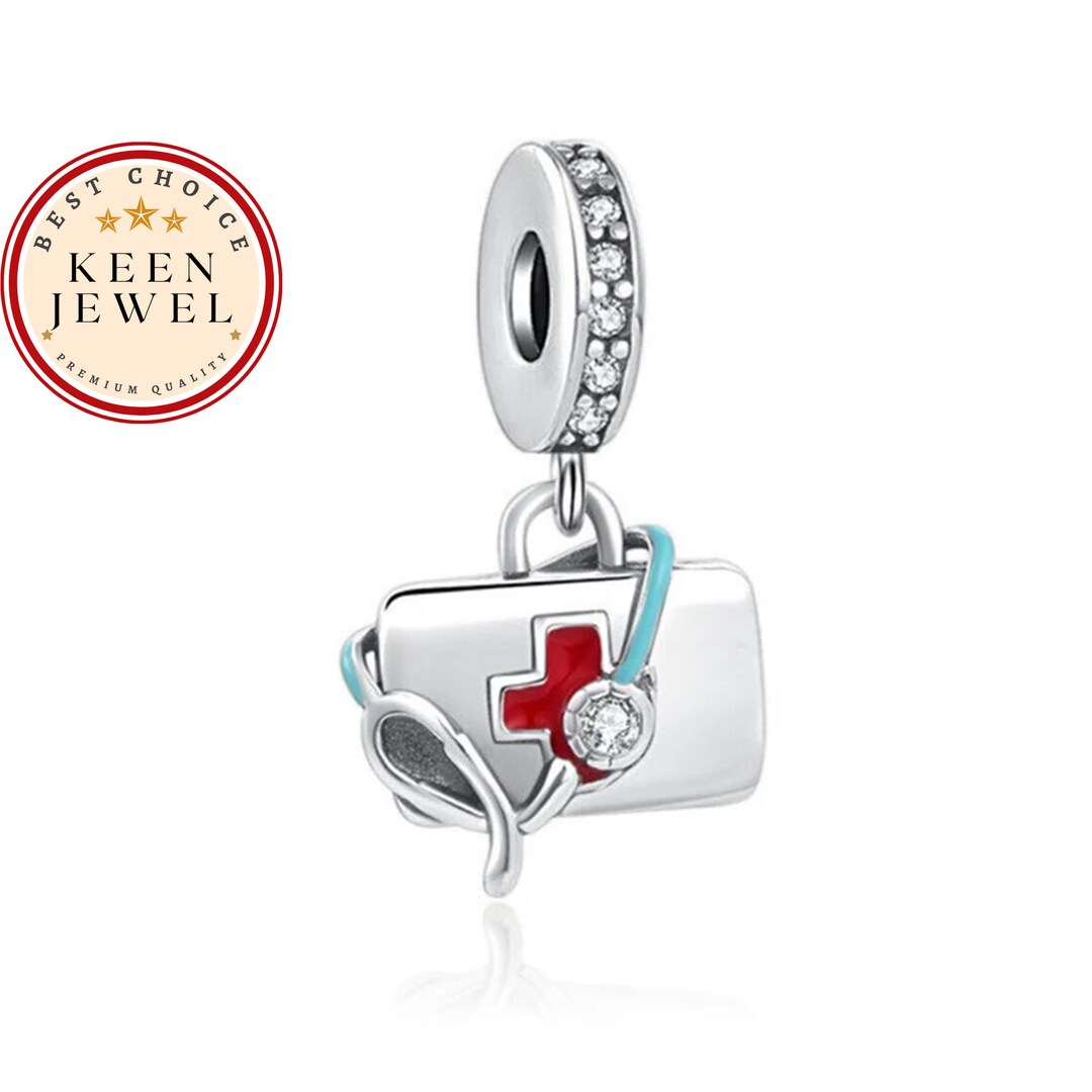 Sterling Silver Nurse Bag Charm: Pandora Compatible, Doctor Gift - Etsy