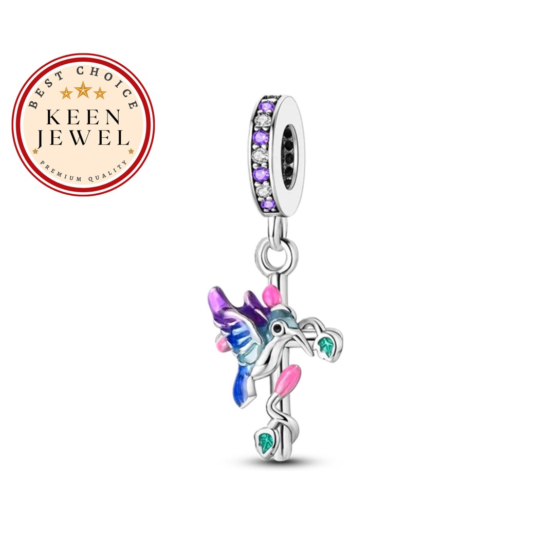 Hummingbird Charm and Cross Charm for Pandora, Best Friend Gifts for ...