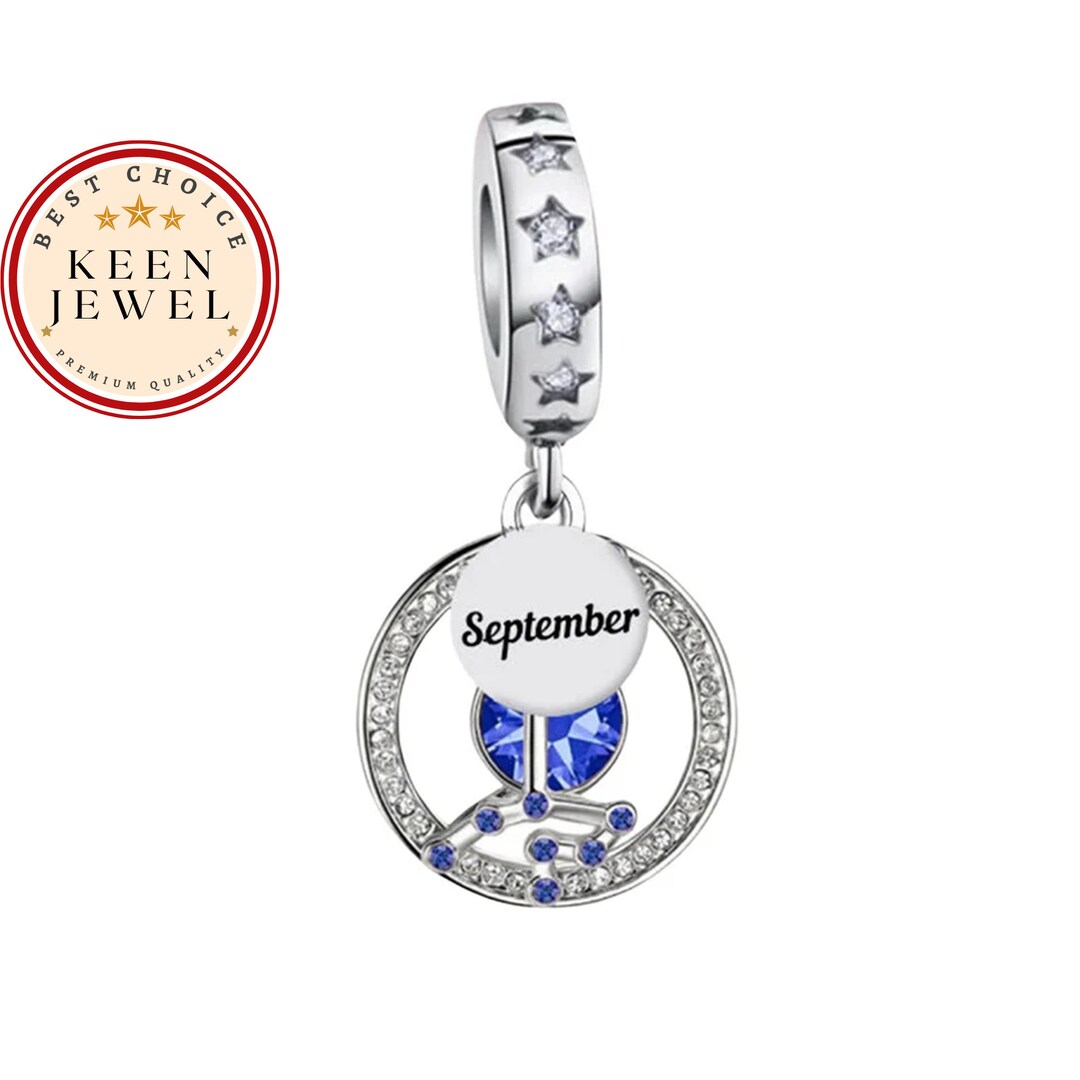 September Birthstone Charm for Pandora Bracelet, Designer September ...