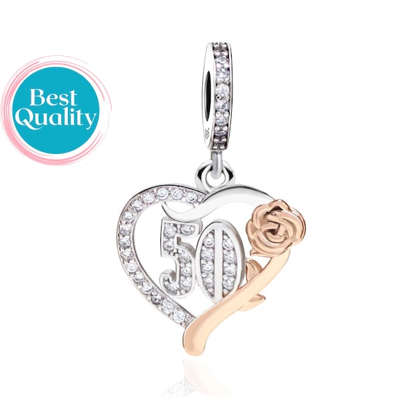 Pandora 50th Birthday Charm - Etsy