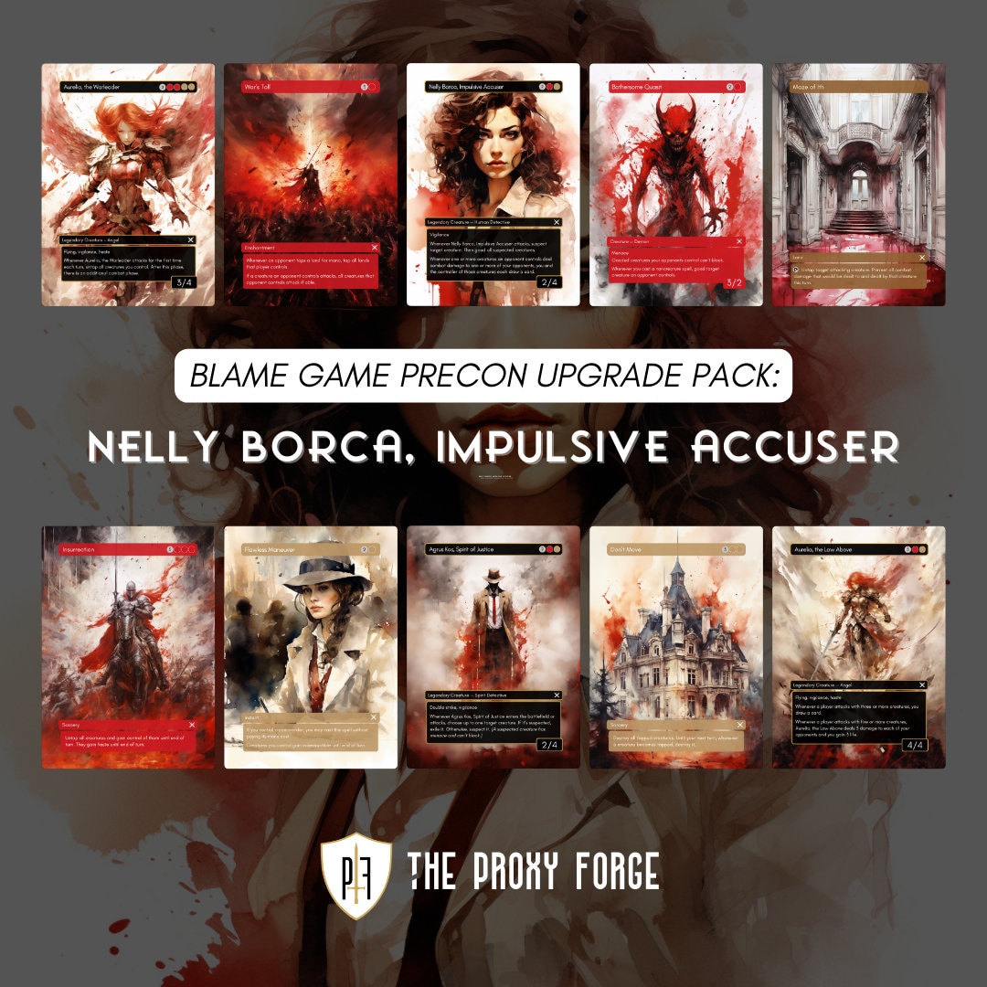 Buy MTG Pre-con Upgrade Pack: Blame Game nelly Borca, Impulsive Accuser ...
