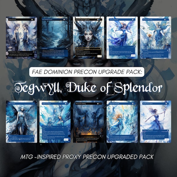 Mtg Faerie Commander Deck - Etsy