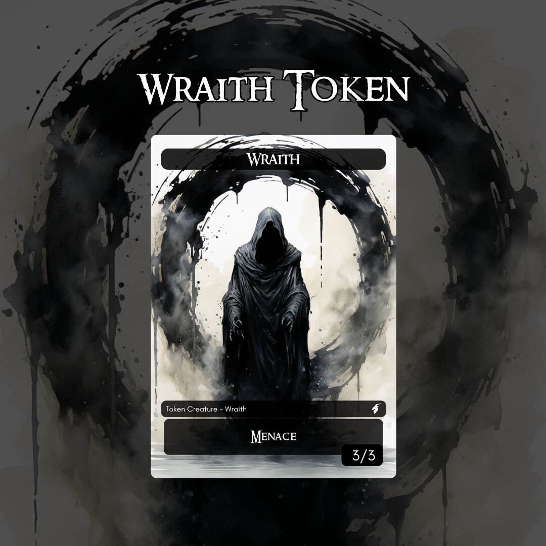 MTG Token Pack: Wraith / Custom Magic the Gathering Inspired - Etsy UK