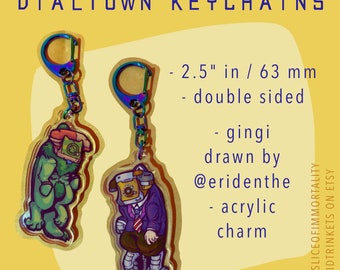 DIALTOWN Randy Windchime Keychain [limited Stock] - Etsy